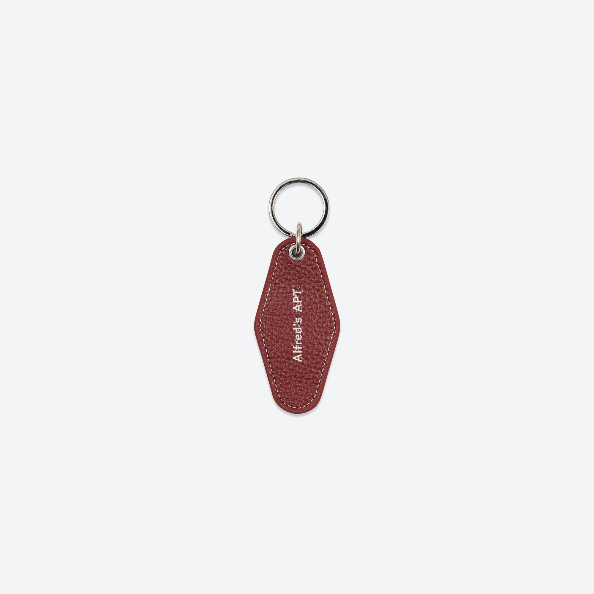 Alfred's Apartment - Leather Keychain - Red